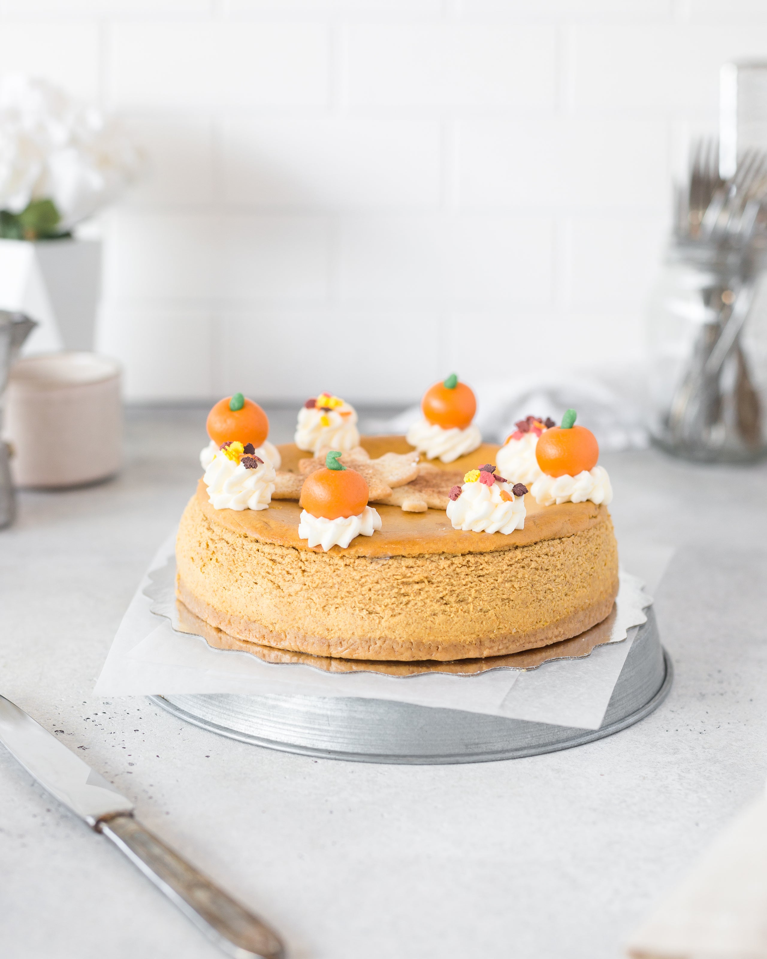 7" Festive Pumpkin Cheese Cake | Le Delice Pastry Shop
